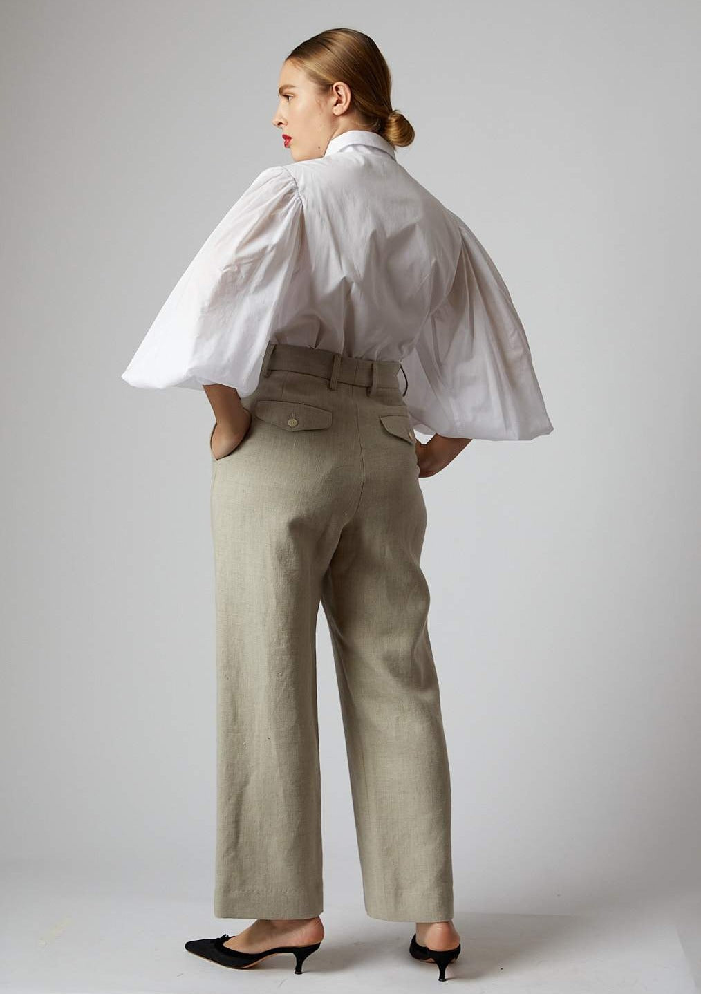 Daphne Pant - Frida Suit Separates - Linen – Behida Dolić Millinery